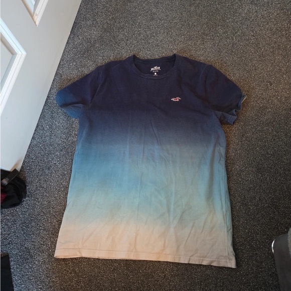 Tops | Blue And Cream Gradient Tshirt | Poshmark